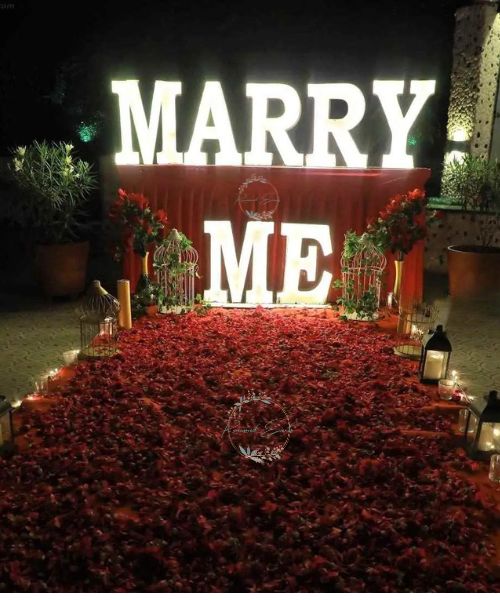 Marry me Proposal Decoration – Renowned Events